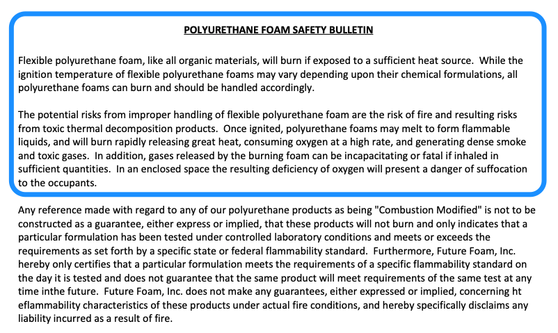 3 Key Takeaways from a Foam Spec Sheet